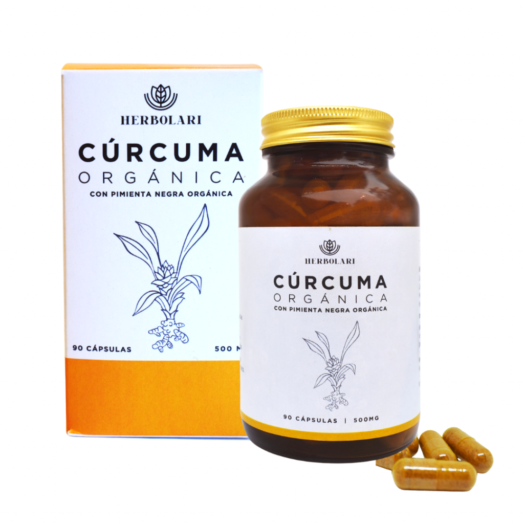 Cúrcuma orgánica y pimienta orgánica en capsulas – Apoteka